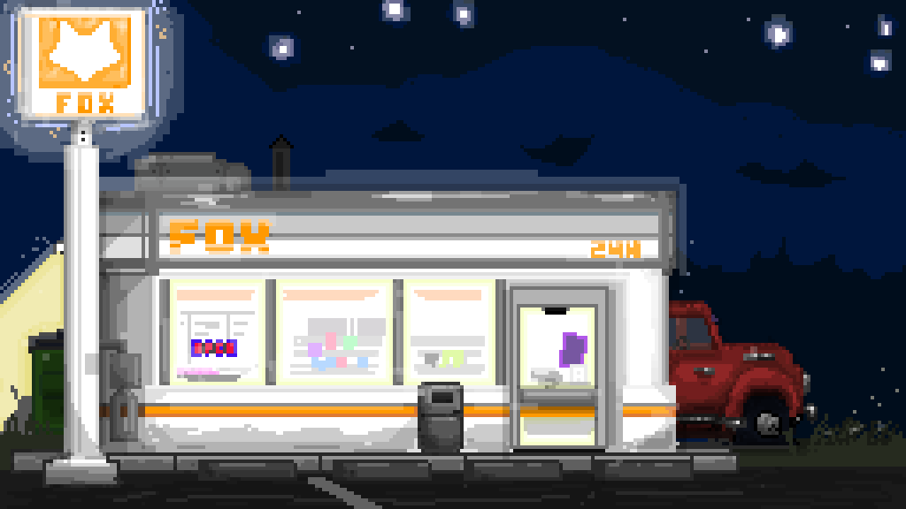 Pixilart - Fox-Mart, a Convenience Store. by StrangeFox