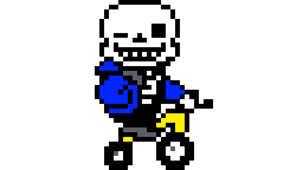 Pixilart - Sans Riding A Bike by BeaniezAnime-39