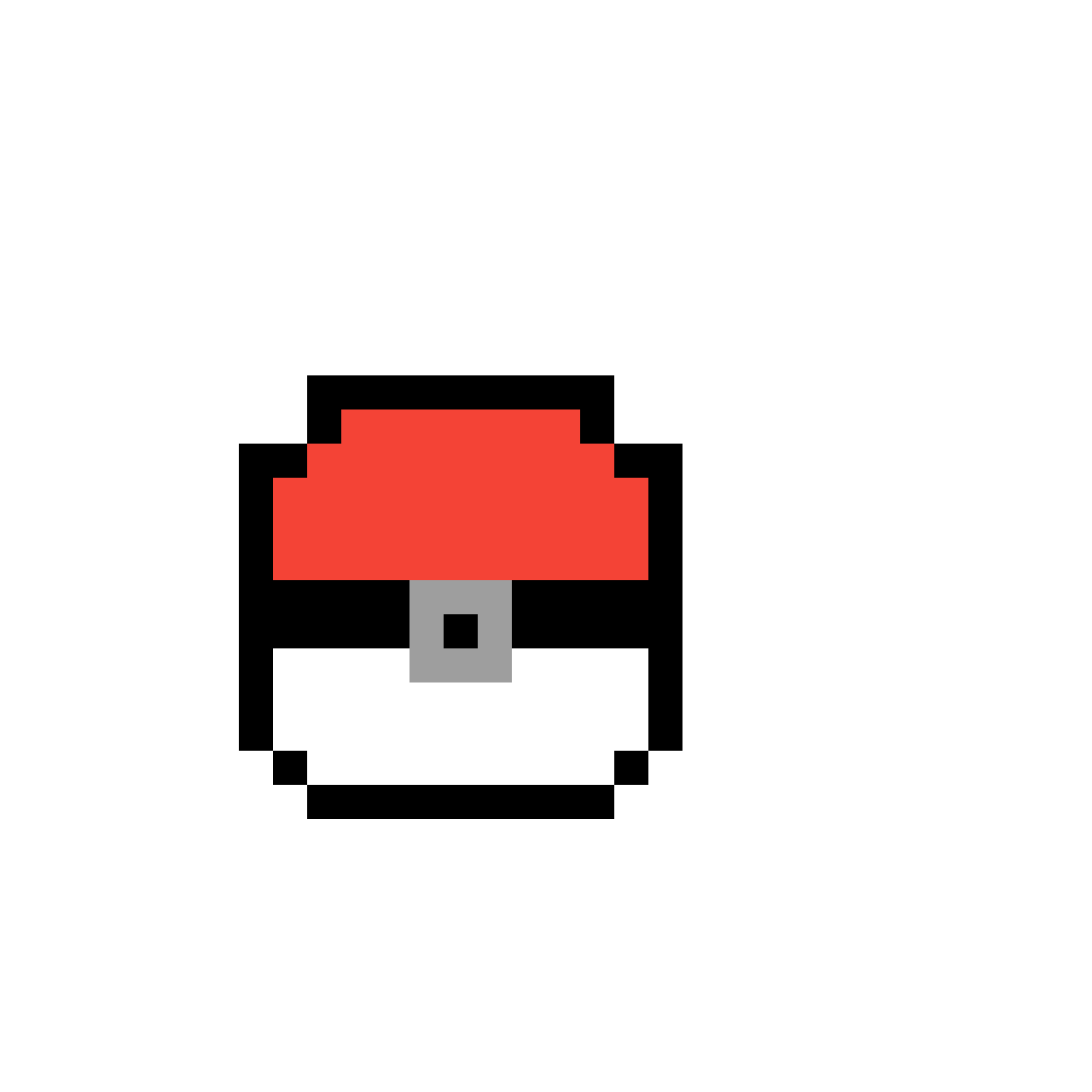 Editing Pokeball - Free online pixel art drawing tool - Pixilart