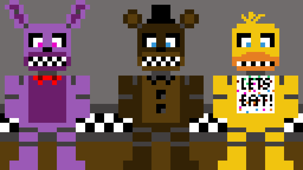 Editing the show stage (fnaf) - Free online pixel art drawing tool ...