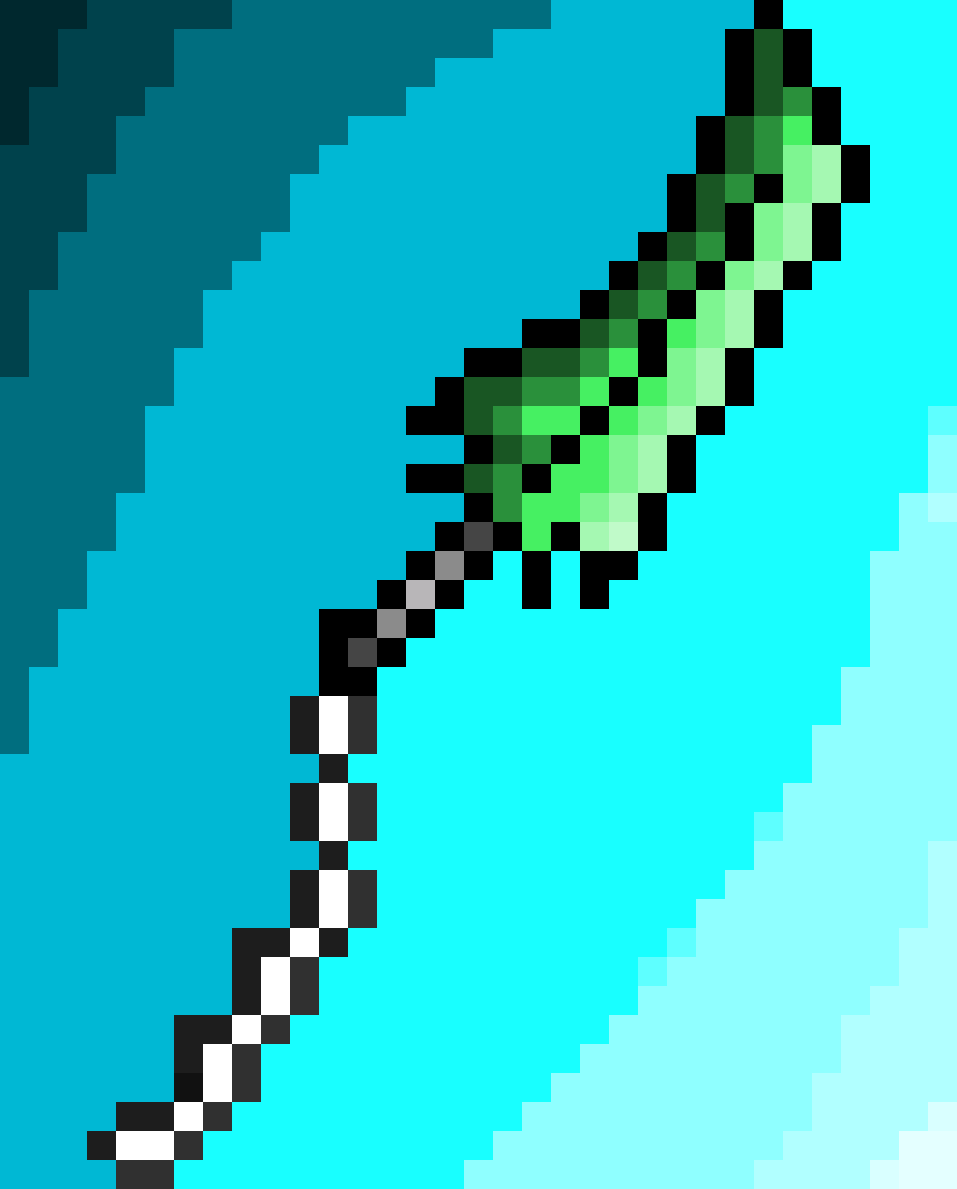 Pixilart - The Jade Blade by ThelLaMA13