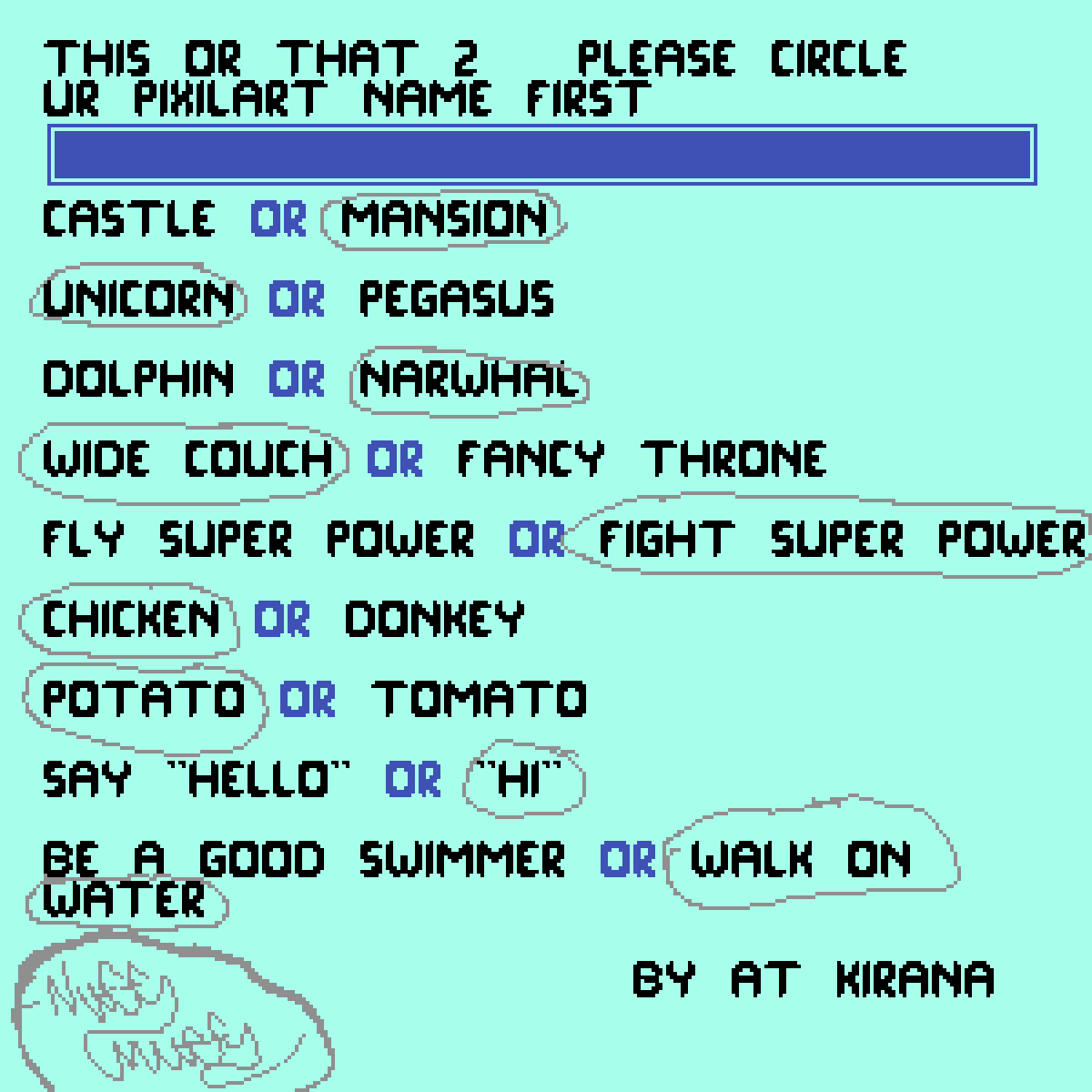 Pixilart WHAT DO U CHOOSE By NuffyMuffy
