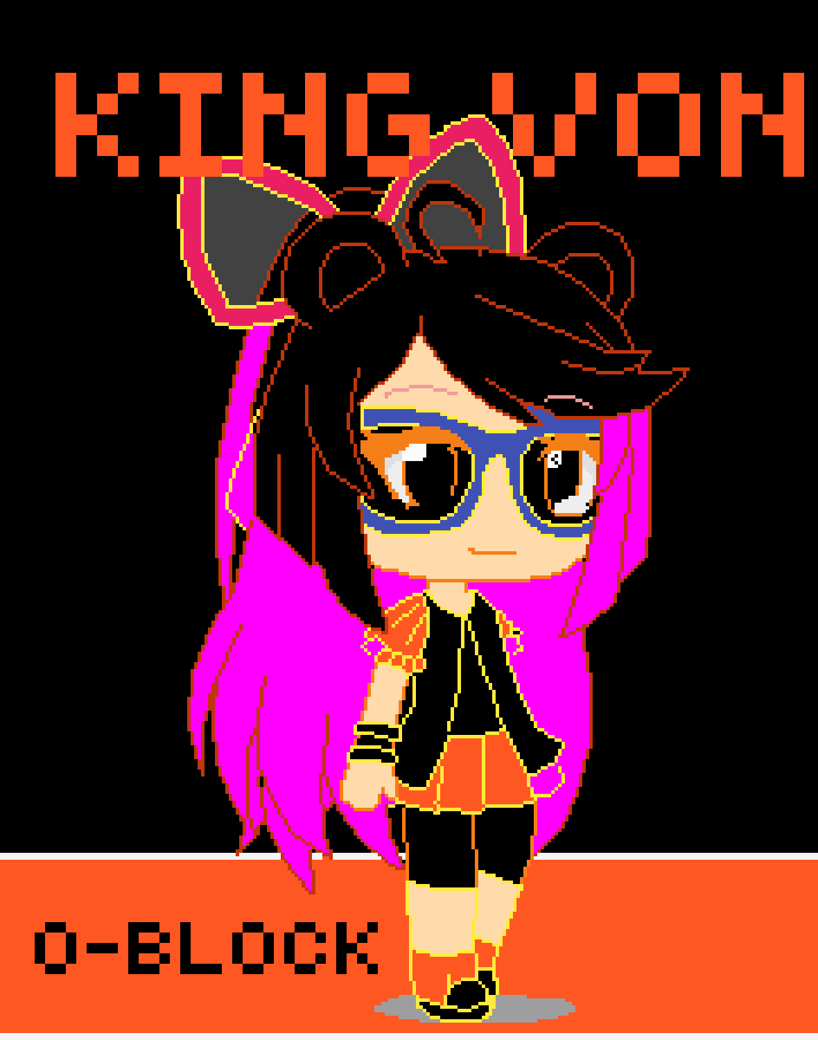 Editing O block King von - Free online pixel art drawing tool - Pixilart