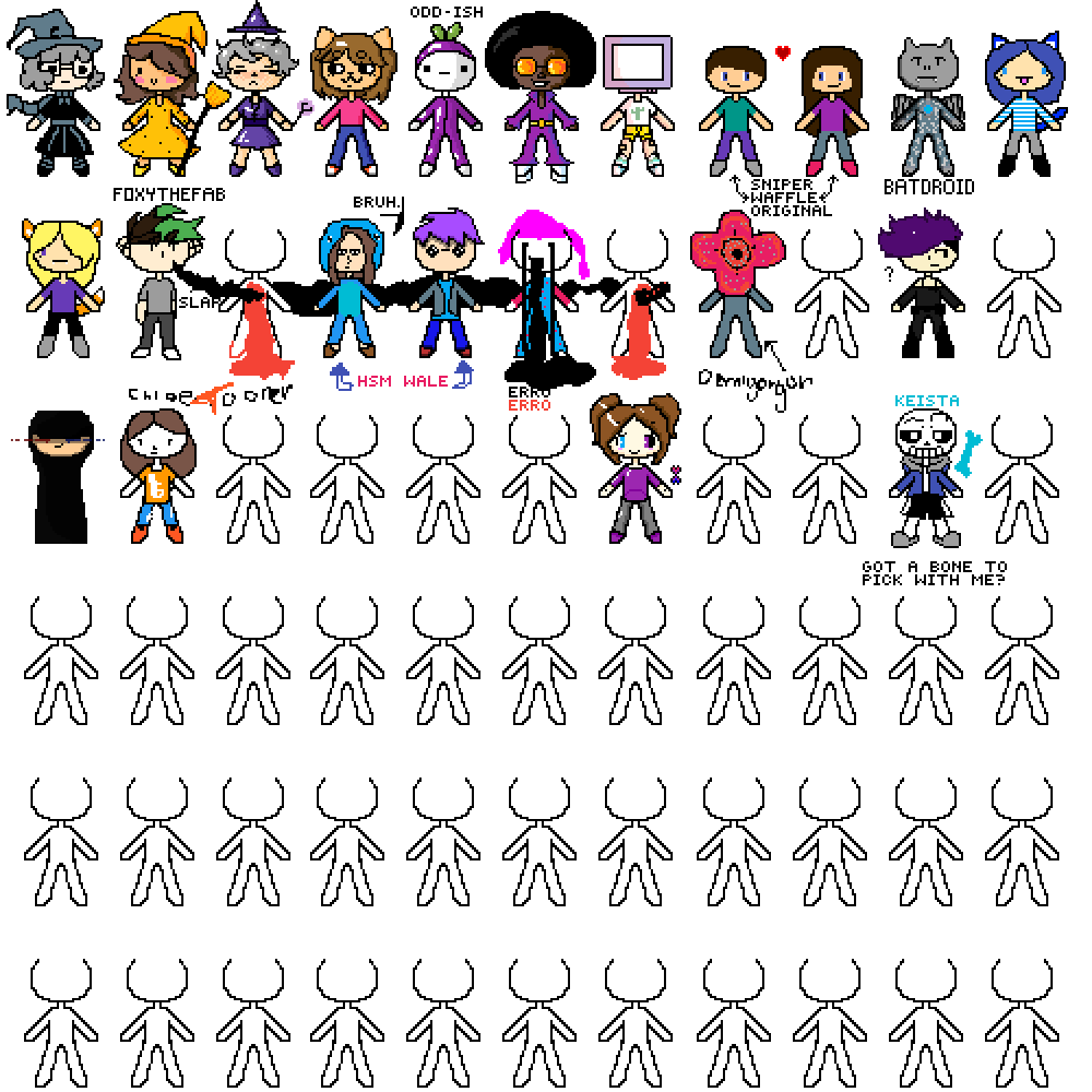 Pixilart - Oc Bace Collab by Arial-Skele