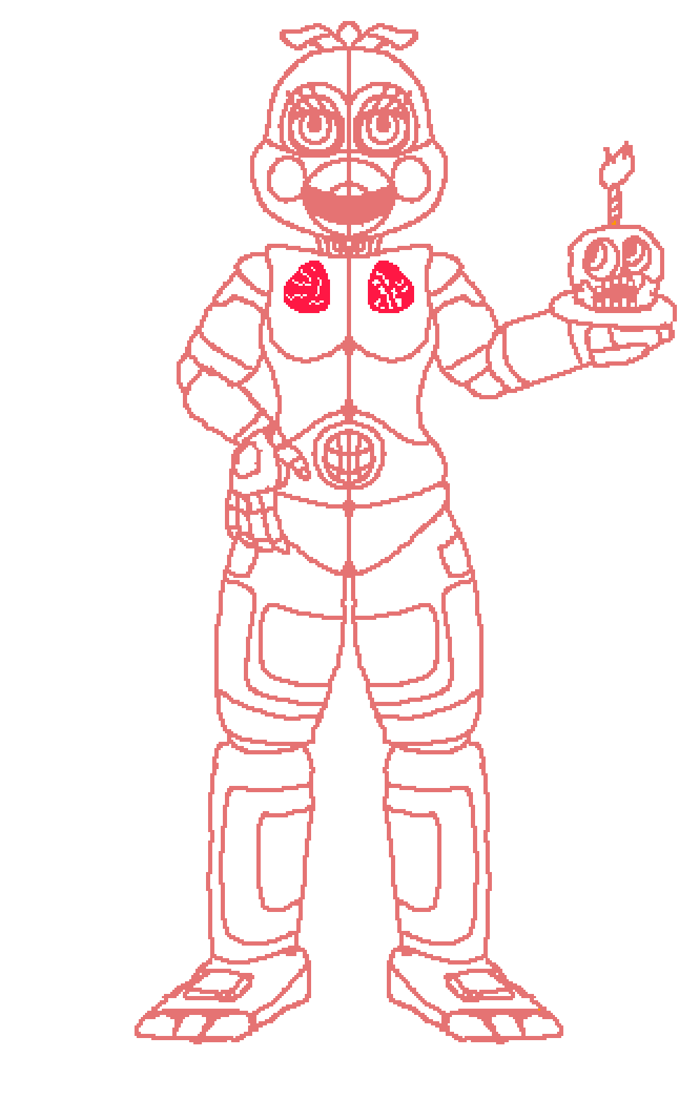 Pixilart - Funtime China base by Fire-Ice