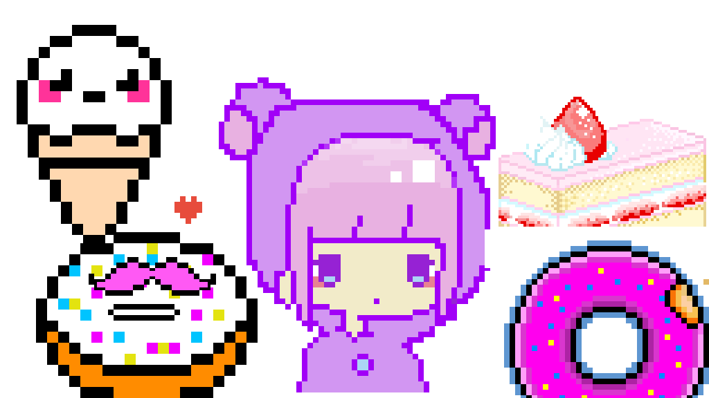 Editing cute and shy girl - Free online pixel art drawing tool - Pixilart