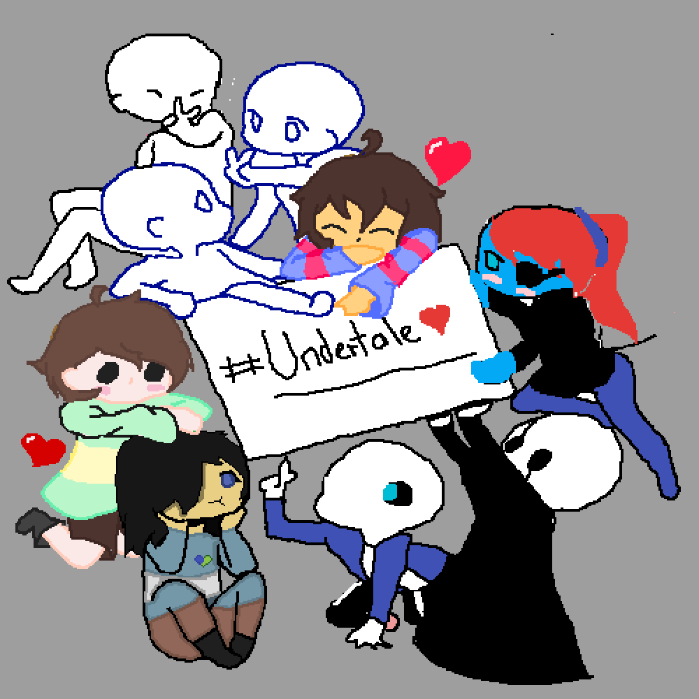 Editing Undertale! - Free online pixel art drawing tool - Pixilart