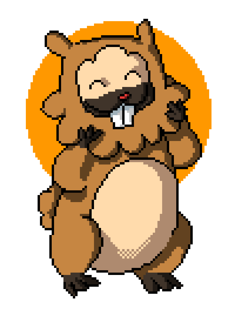 Pixilart - Bidoof by LoneWanderer