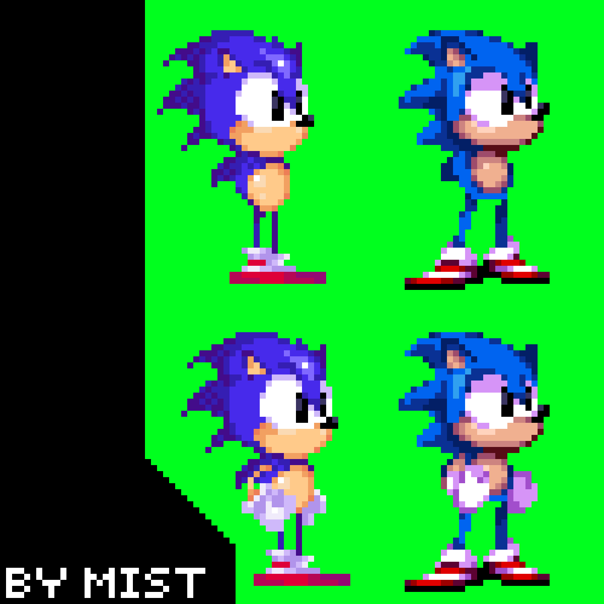 Pixilart - sonic v2 by sinful-mistake