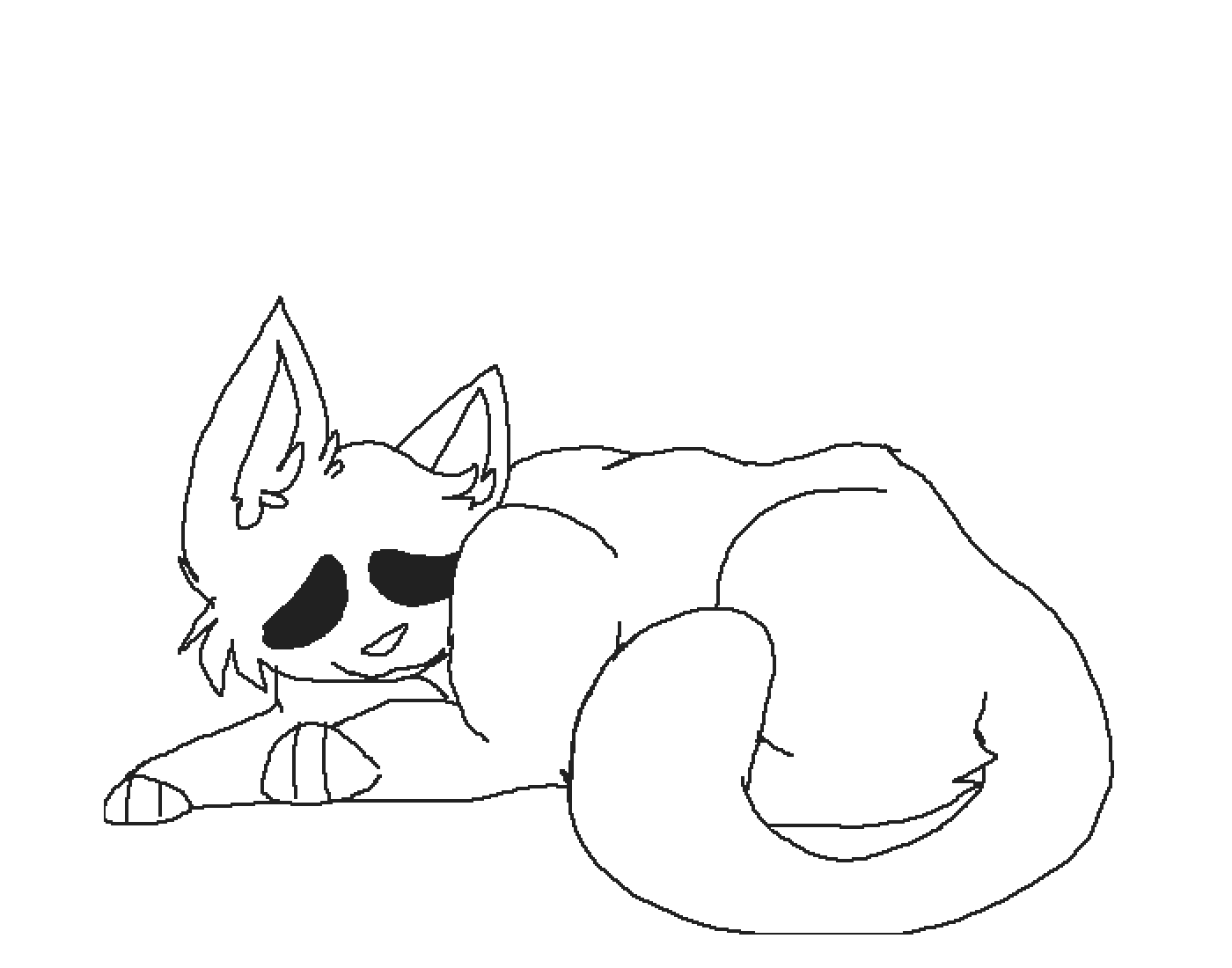 Editing Sleeping Cat Base - Free online pixel art drawing tool - Pixilart