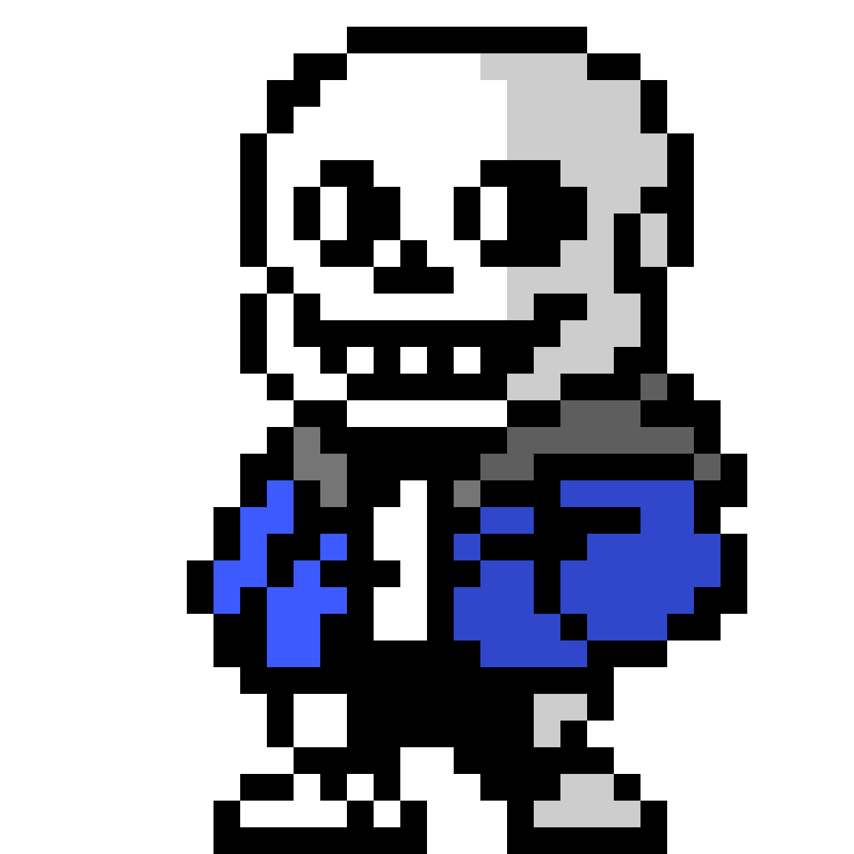Pixilart - Delta sans my ver by Hillluke125