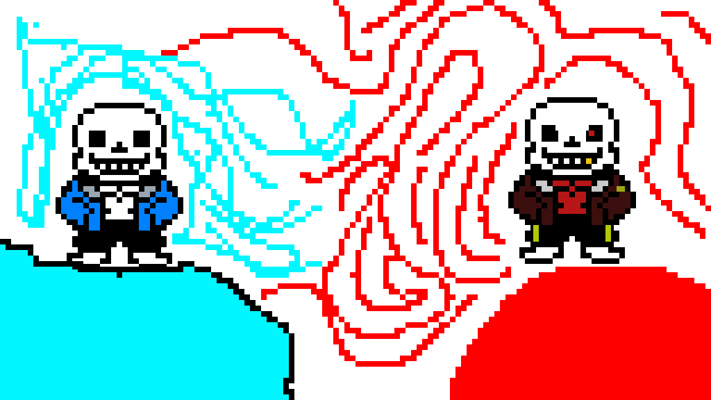Editing Underfell against Undertale - Free online pixel art drawing ...