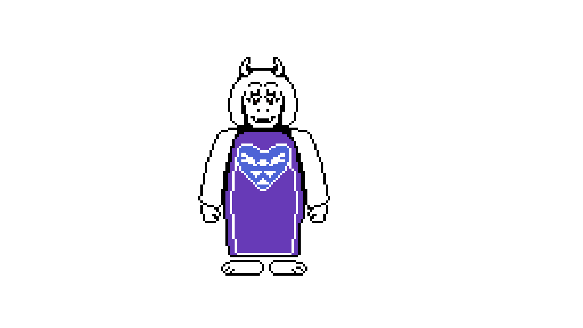 Pixilart - toriel sprite by BlueboxDude