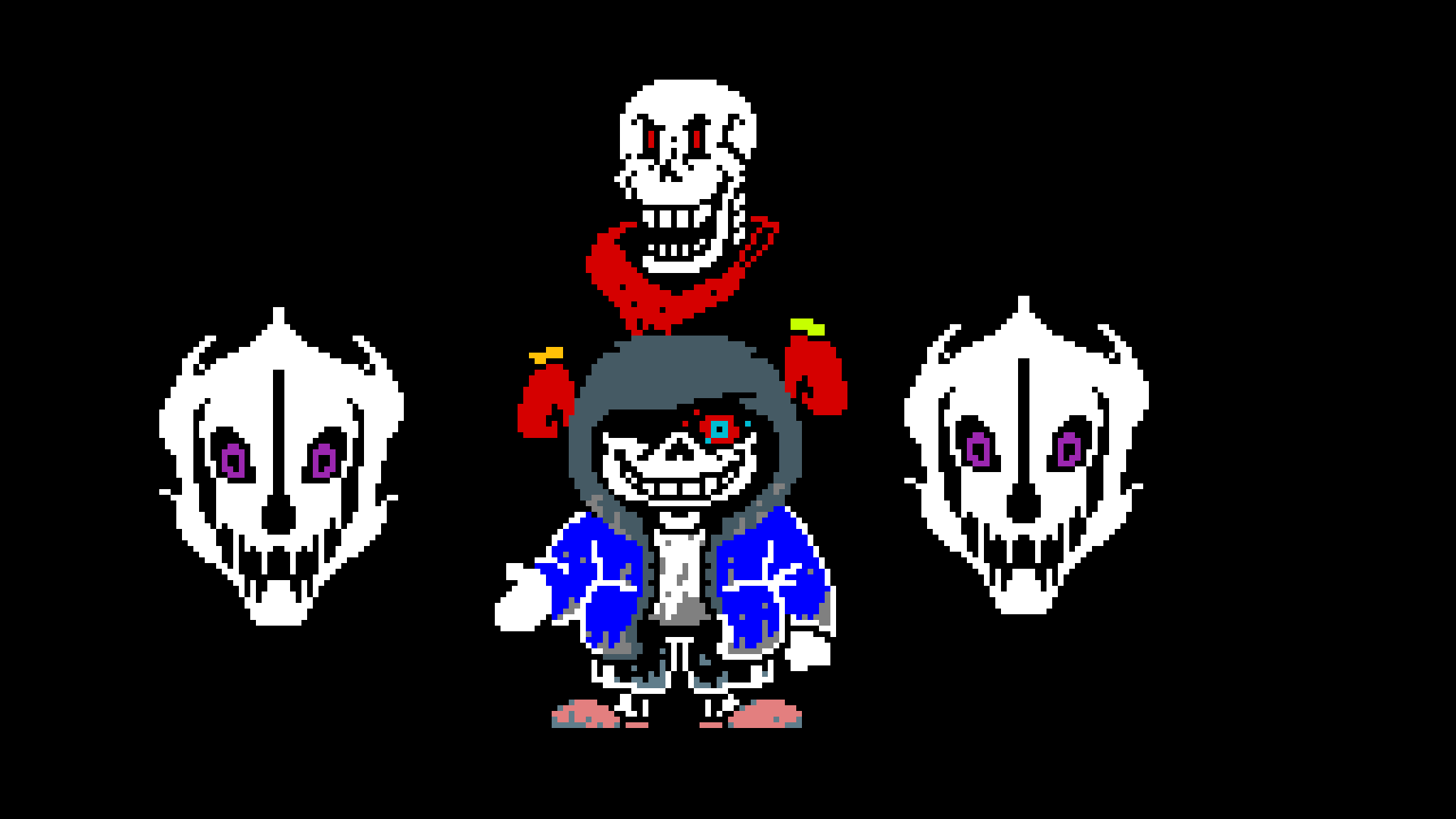 Pixilart - dusttale sans papyrus by Bluecreeper9632