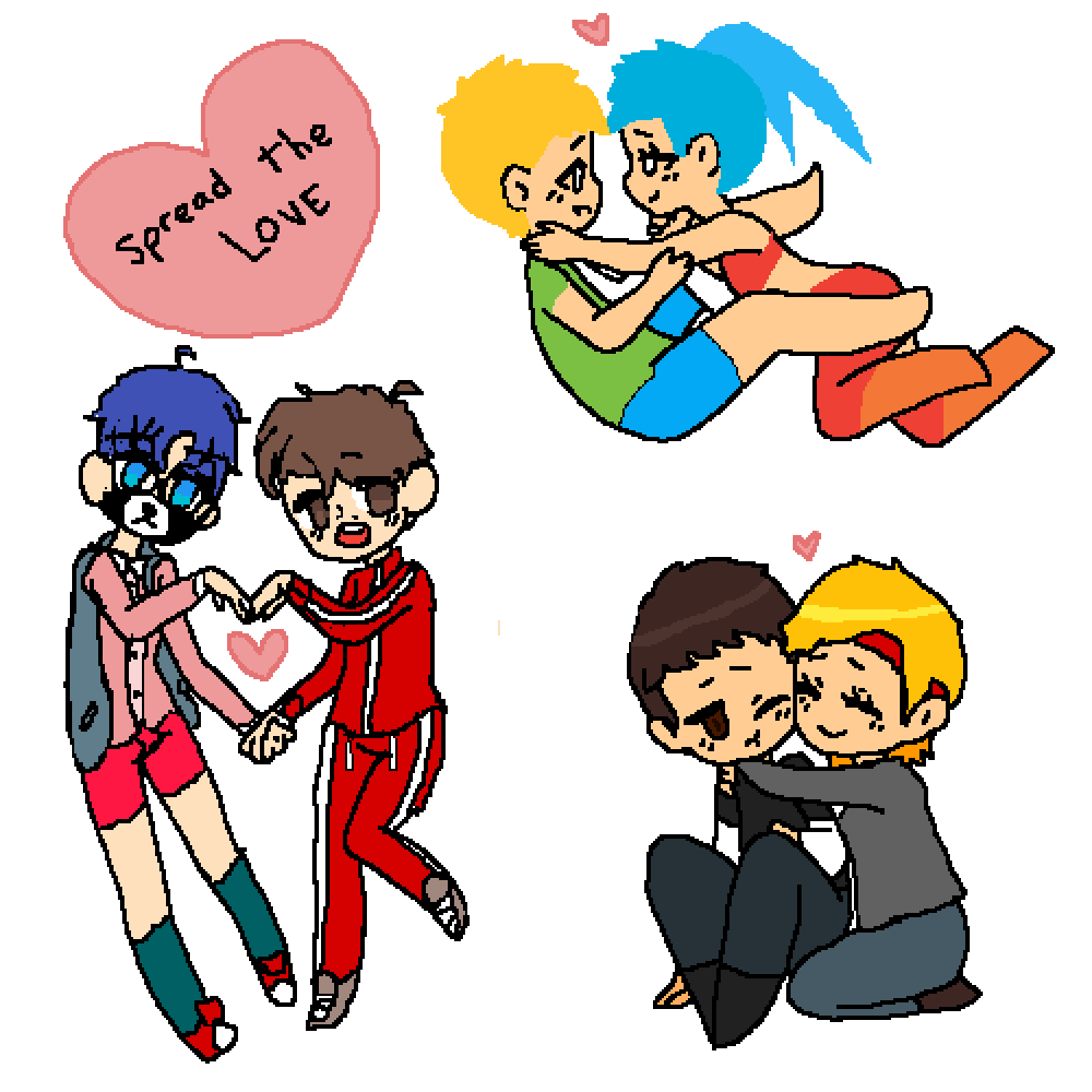 Pixilart - Lgbt boys by Dizzydino