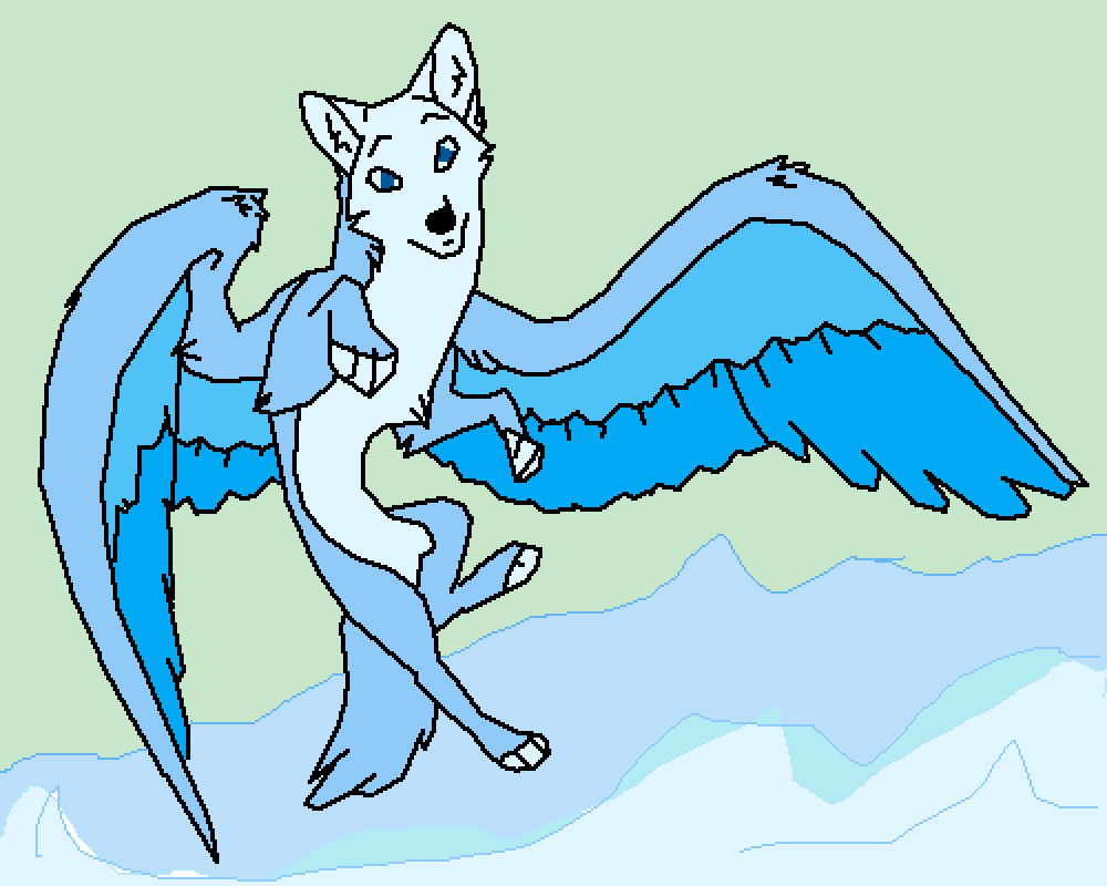 Pixilart - Ice wolf by wolf-ruby