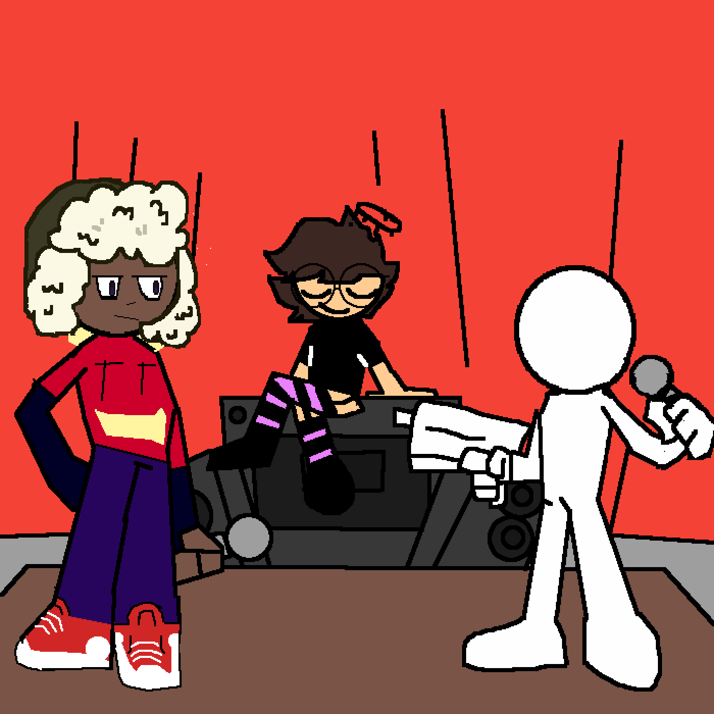 Pixilart - fnf battle by black-ending