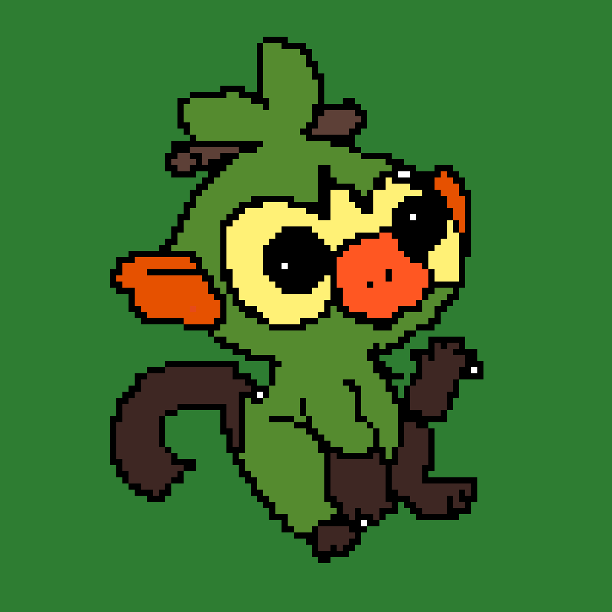 Pixilart - grookey by super-boy