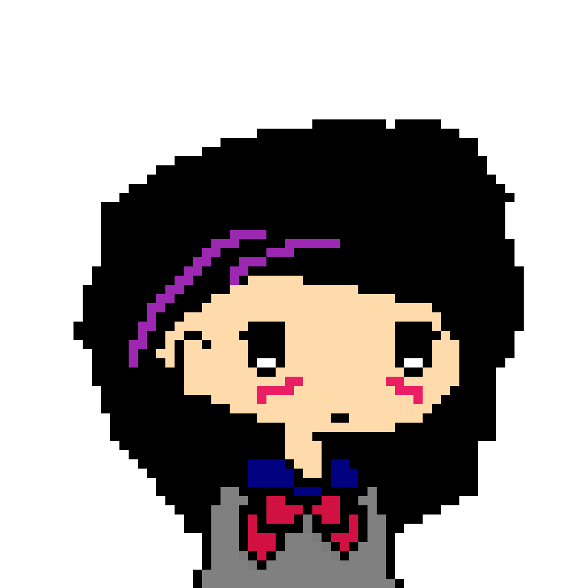 Editing Kawaii yandere - Free online pixel art drawing tool - Pixilart