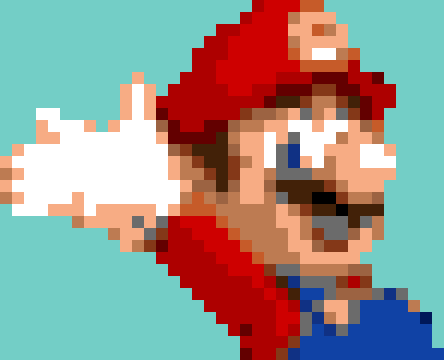 Pixilart - Mario Waving by MarioPixelArt64