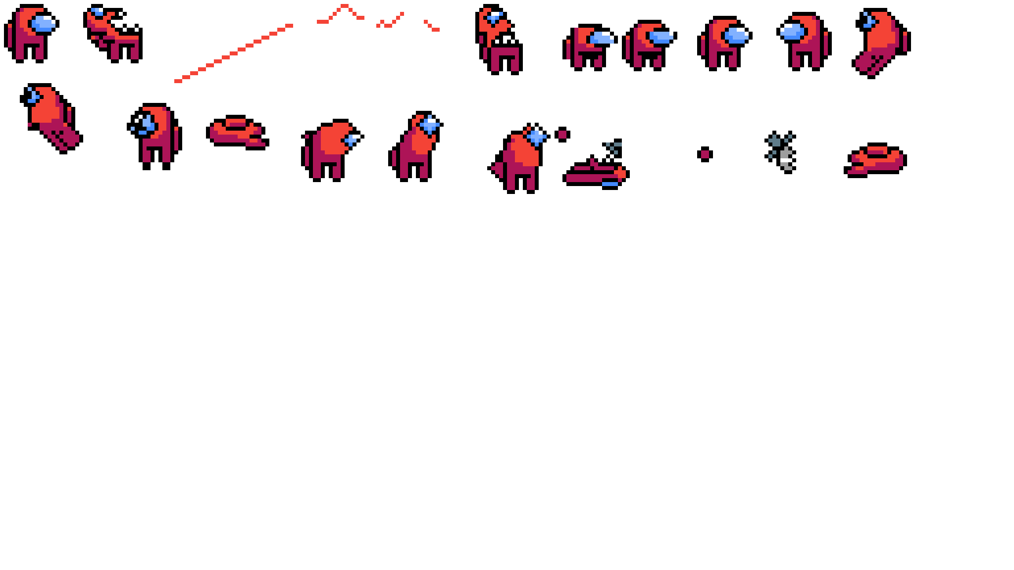 Pixilart - Impostor sprites by koopastudios1