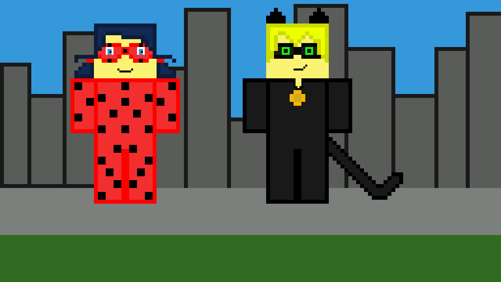 Editing Miraculous Ladybug Minecraft Drawing - Free online pixel art ...