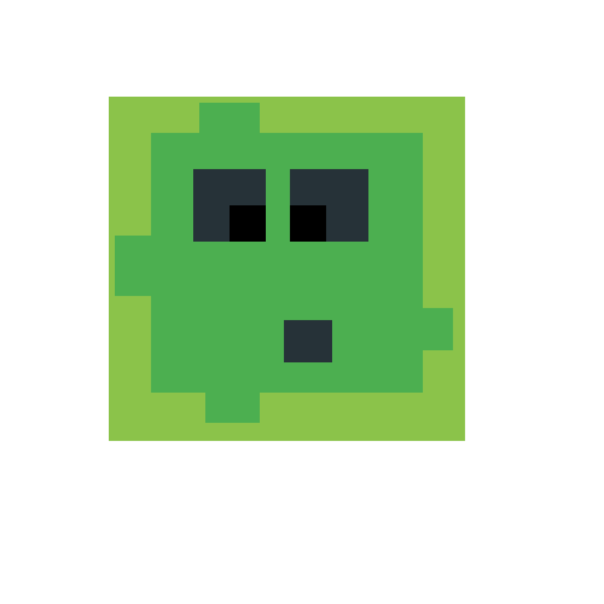 Pixilart - MINECRAFT SLIME (STAMP) by Stillchill