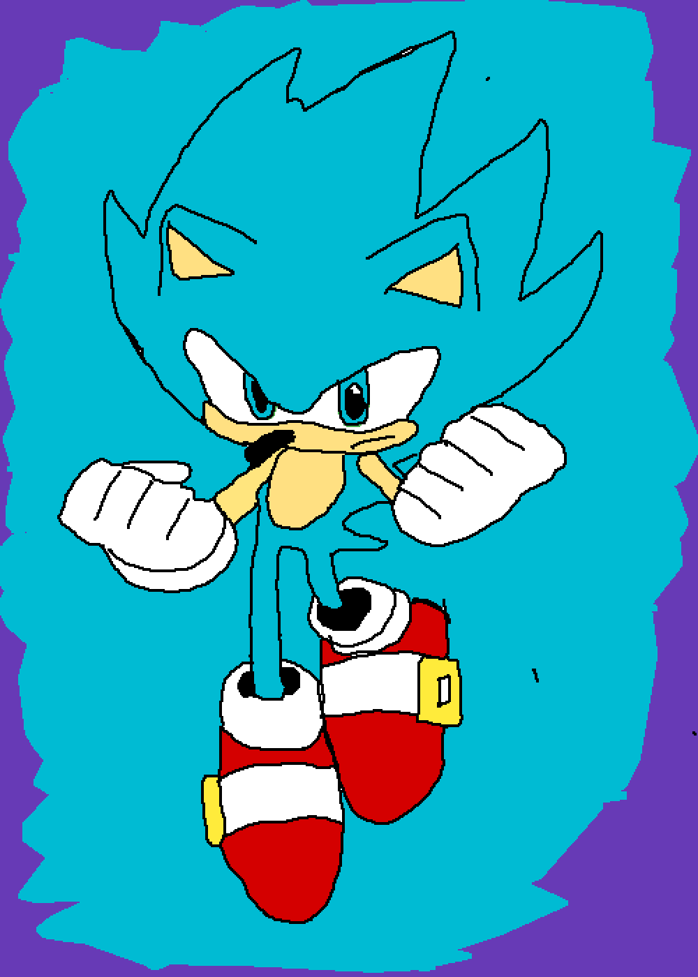 Pixilart - Hyper Sonic by CycloneAlt