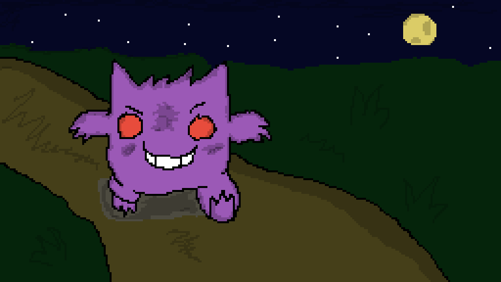 Pixilart - my almost kawaii sneaky gengar by Fast-Boi-UwU