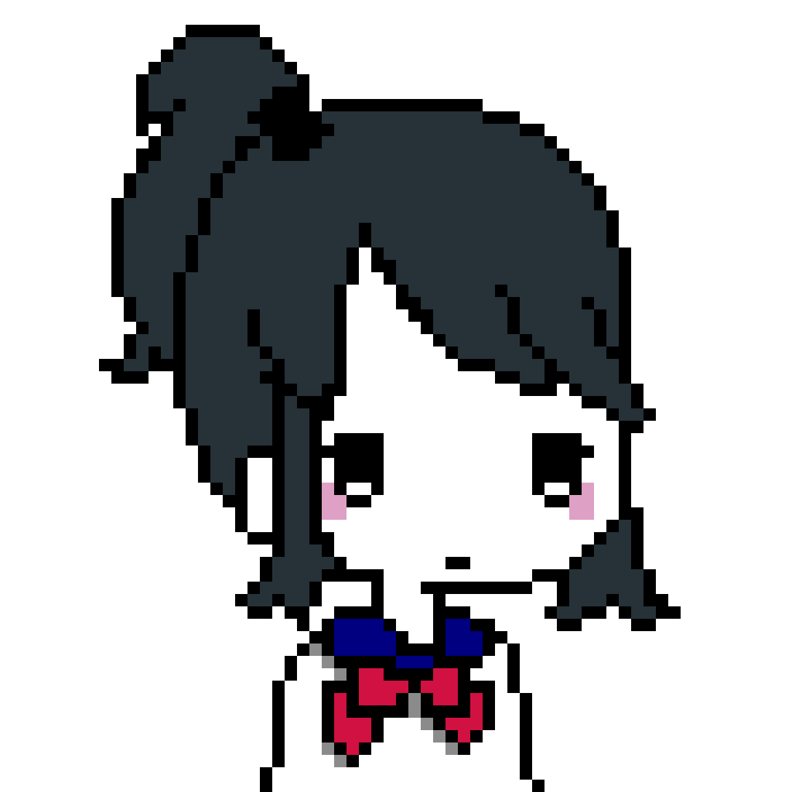 Editing Yandere-Chan - Free online pixel art drawing tool - Pixilart