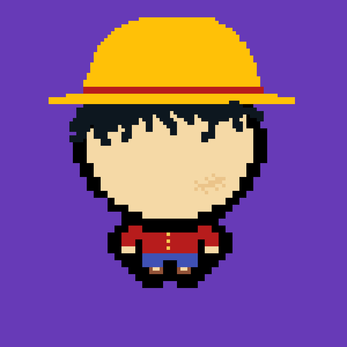 Pixilart - Mini Luffy Figure Nft by jhboy1