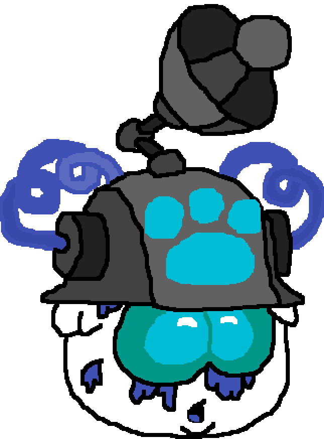 Pixilart - Damaged SnowBot With Brain Box by Frostbula20