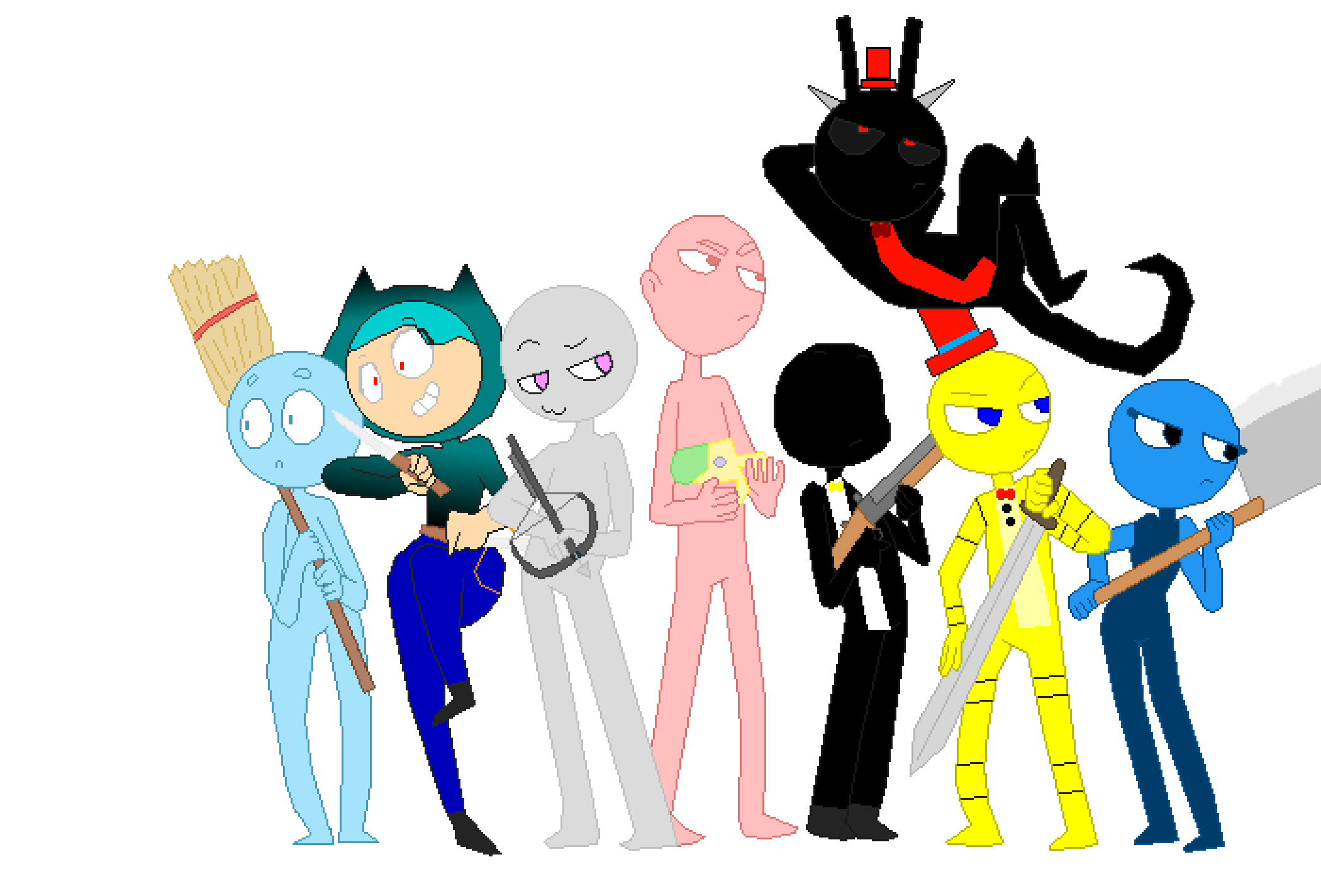 Pixilart - TAT members 2 by LocalRandomness