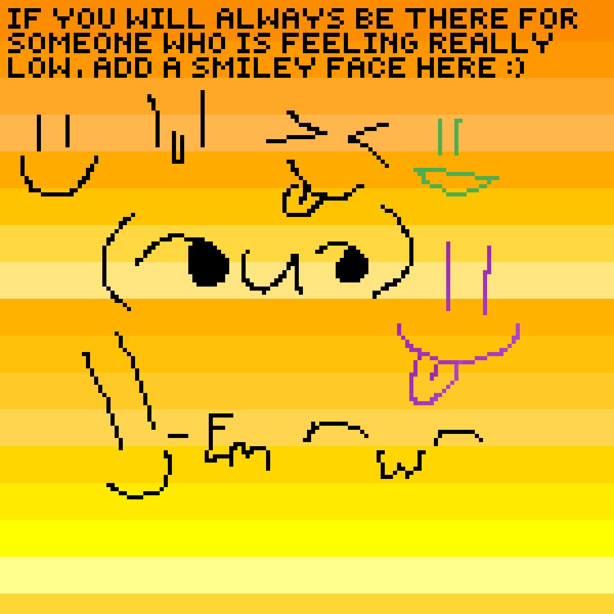 Editing Add a smiley face! - Free online pixel art drawing tool - Pixilart