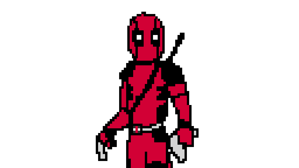 Editing DeadPool - Free online pixel art drawing tool - Pixilart