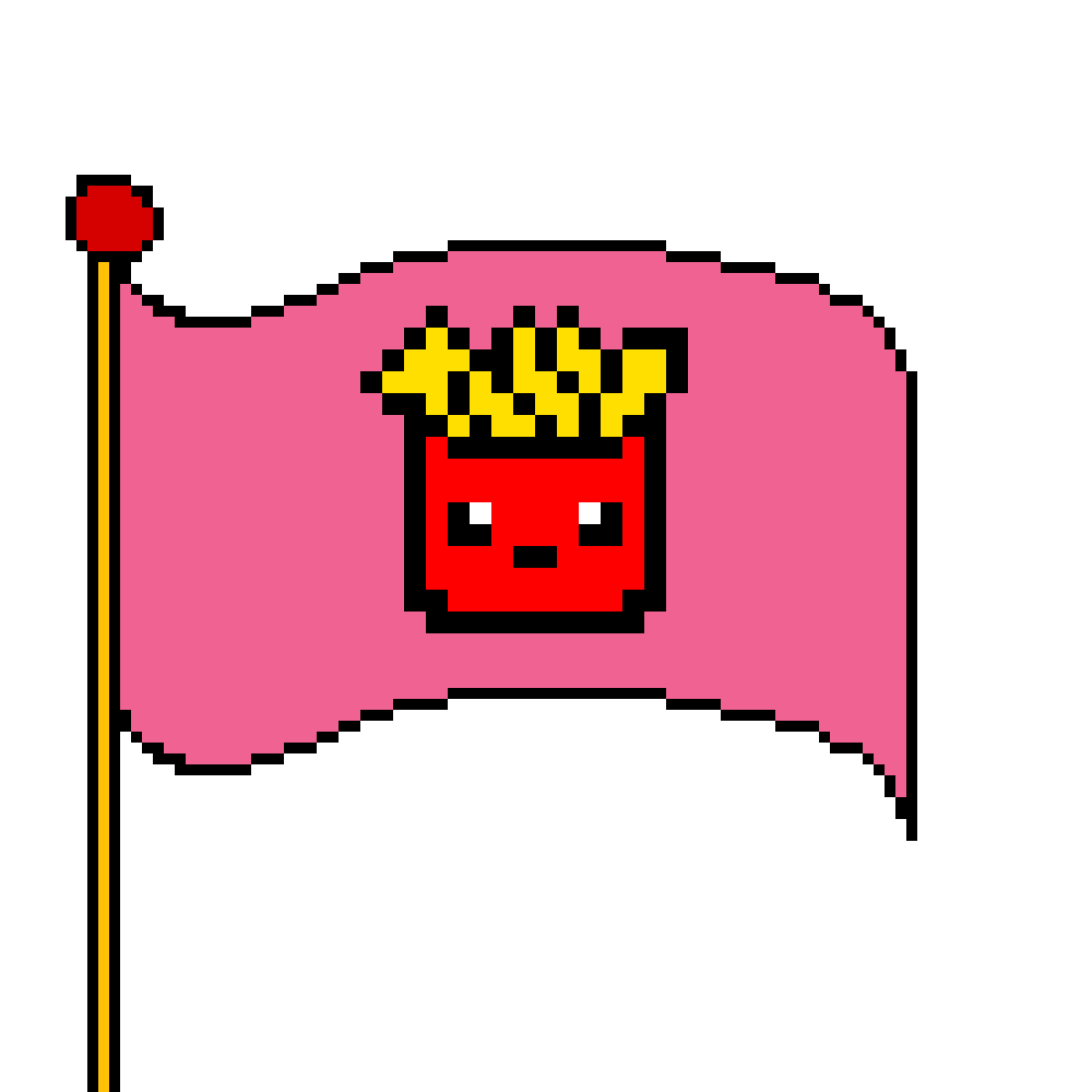Editing French fry flag - Free online pixel art drawing tool - Pixilart