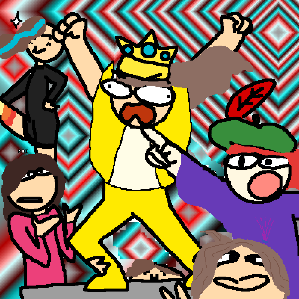 Editing my friend group - Free online pixel art drawing tool - Pixilart