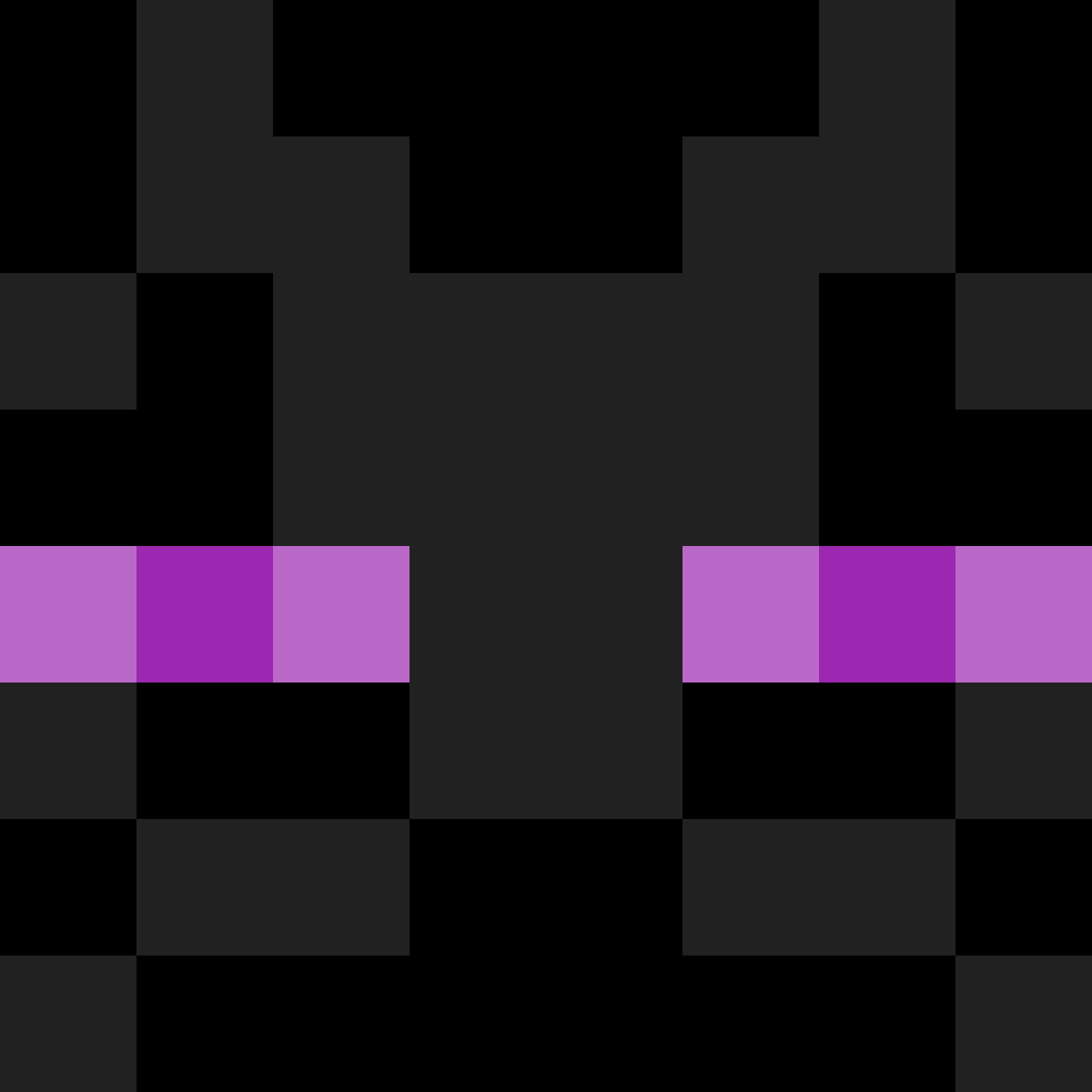 Pixilart - Enderman 8x8 by qwertswolfie