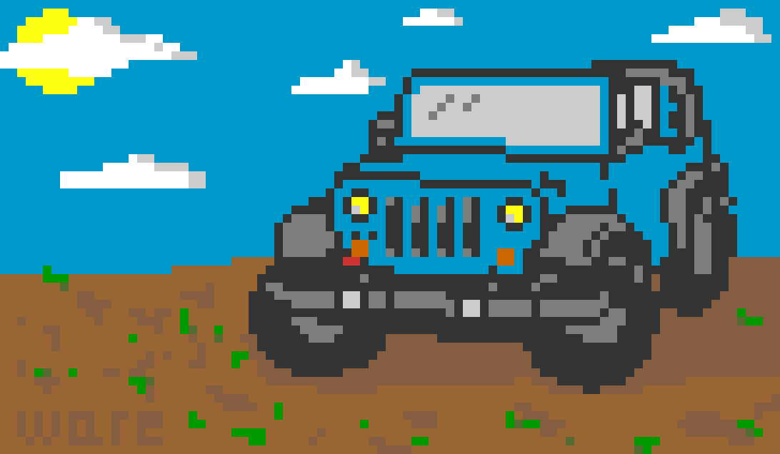 Editing Jeep JK - Free online pixel art drawing tool - Pixilart