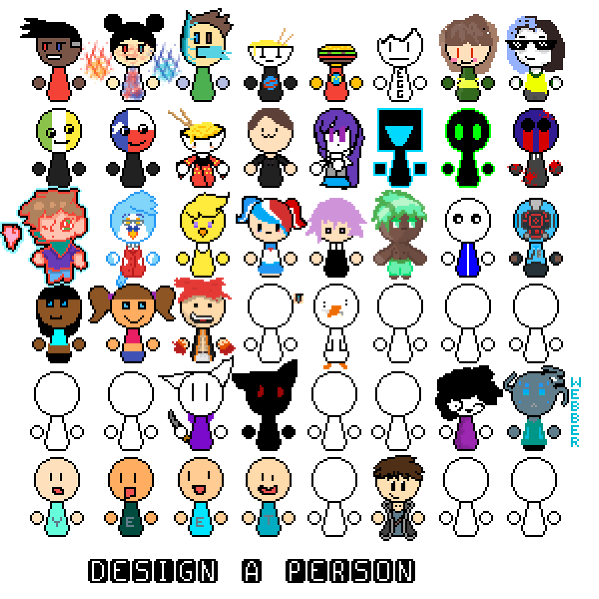 Editing Design a character - Free online pixel art drawing tool - Pixilart