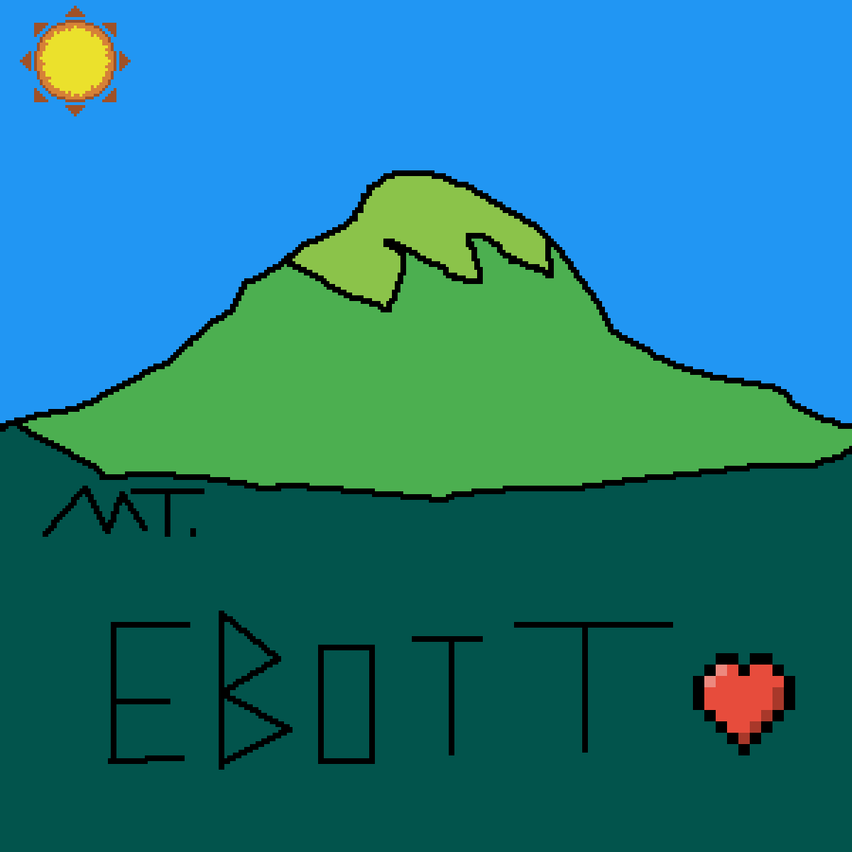 Pixilart - Mt. Eboot by BlueDemon