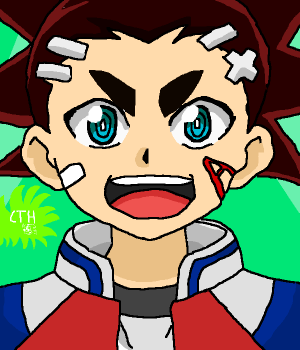 Pixilart - Aiger Akabane by CycloneAlt