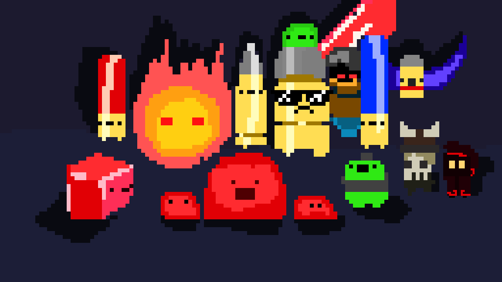 Pixilart - Enemies Enter the gungeon by memerakon