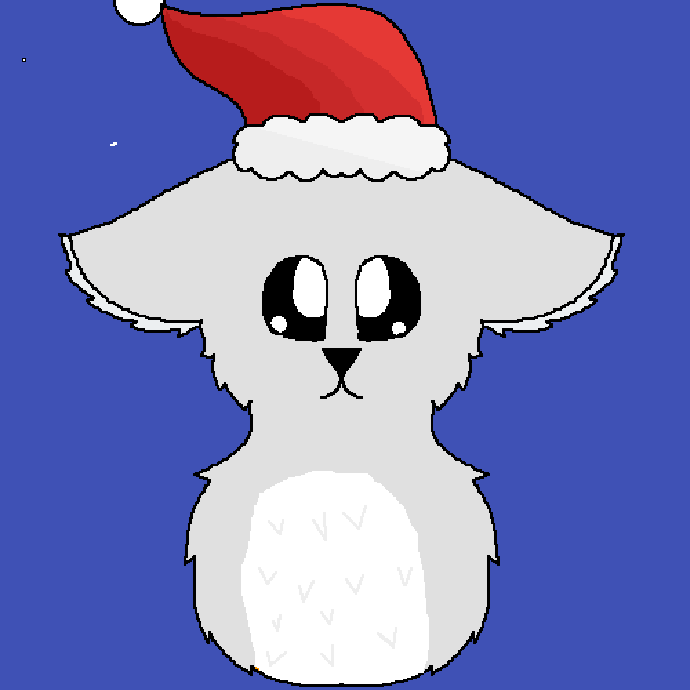 Pixilart - Arctic Fox Christmas by Pixel-Knight-II