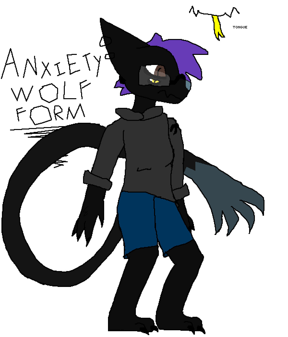 Pixilart - ask wolf form anxiety by pixlekid