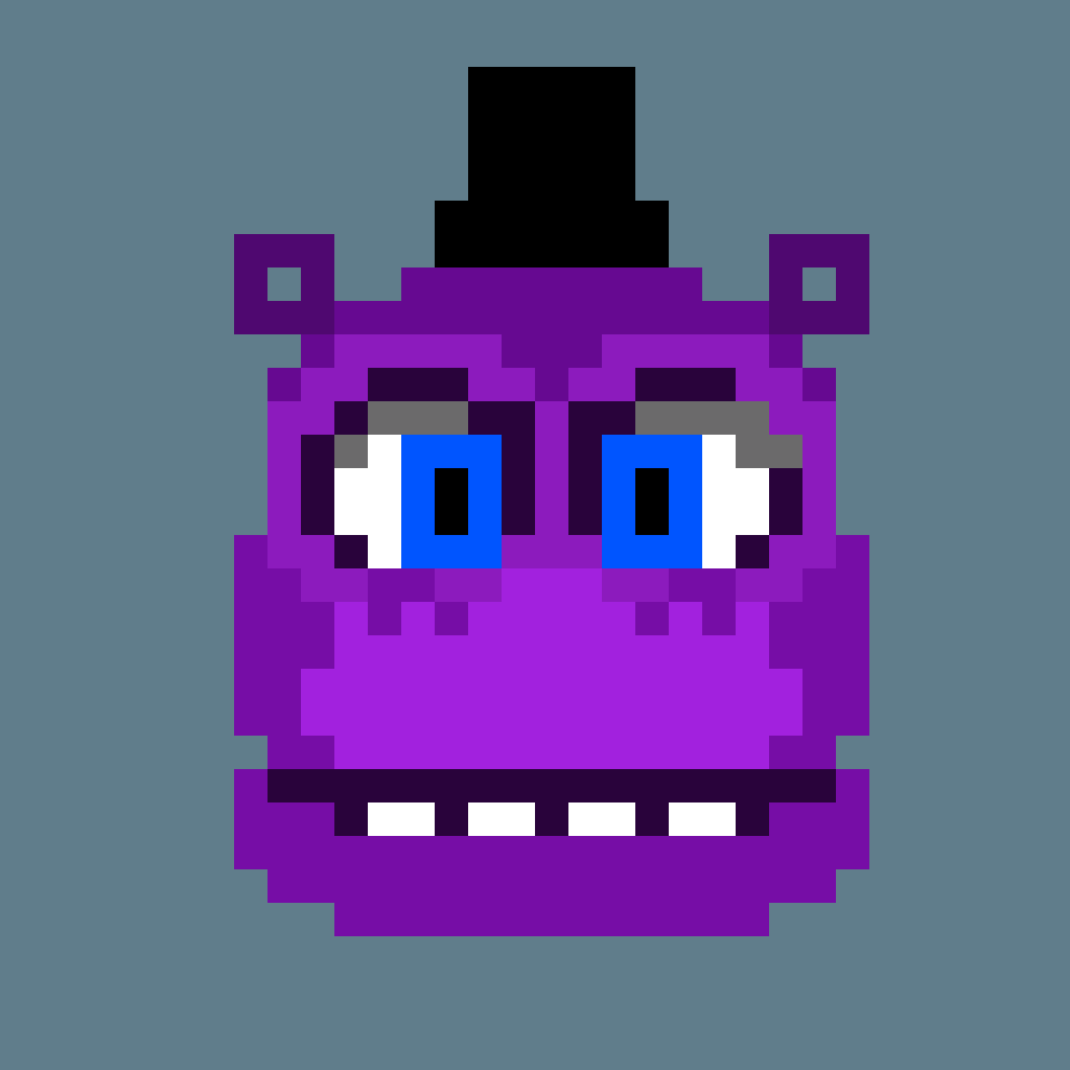 Pixilart - Mr. Hippo pixel art by Michael-Nelson