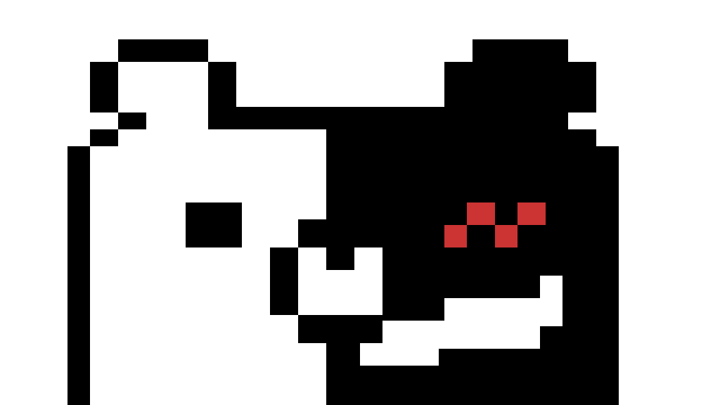 Pixilart - Pixel Monokuma by ecchiCharmed