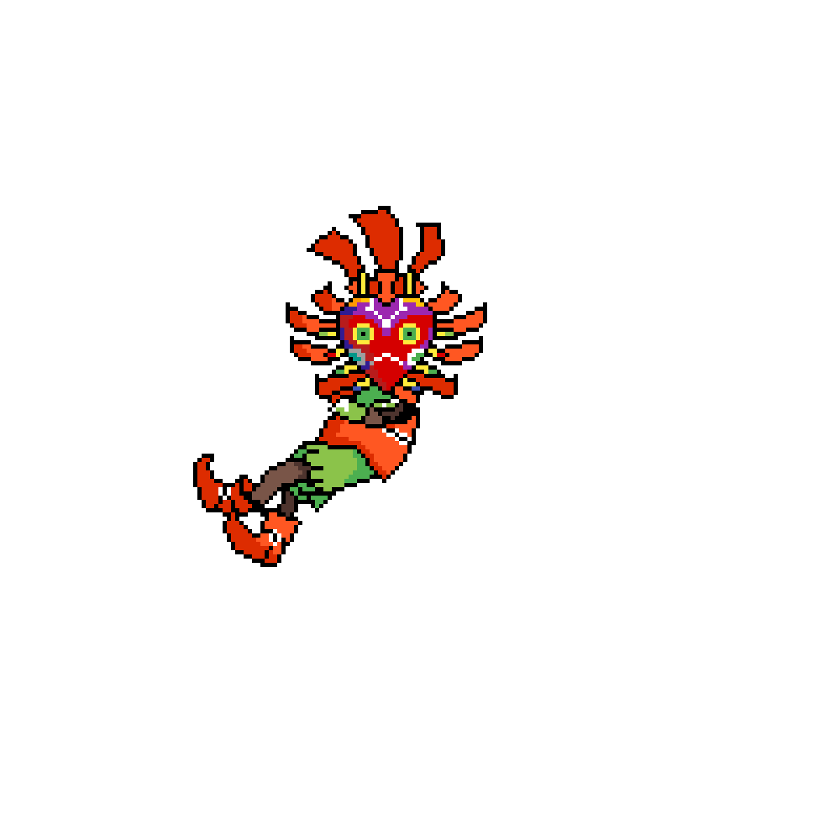 Editing Skull Kid sprite - Free online pixel art drawing tool - Pixilart