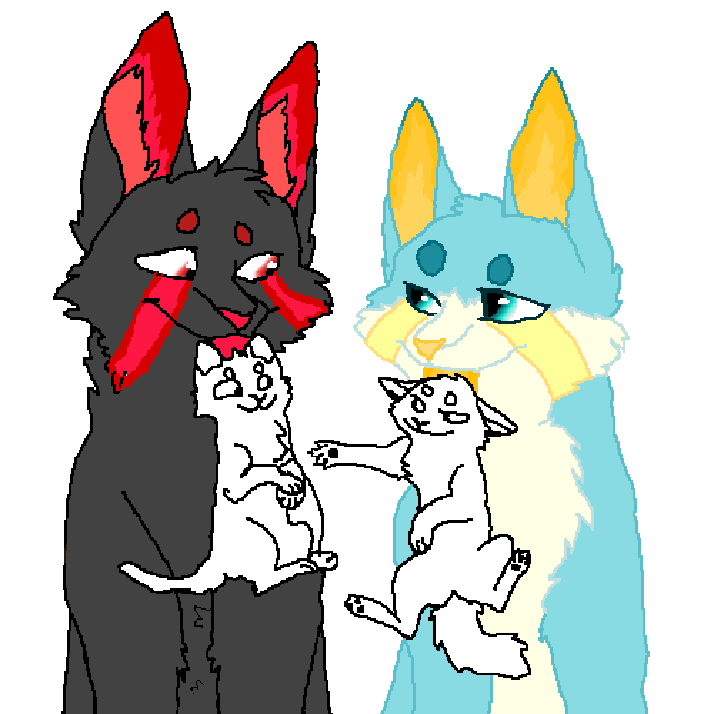 Wolf Family Drawing