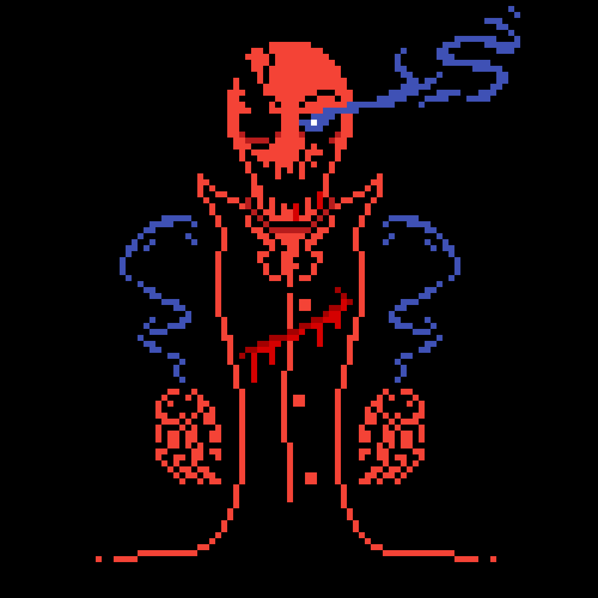 Pixilart - UnderFell Gaster by fusion12345